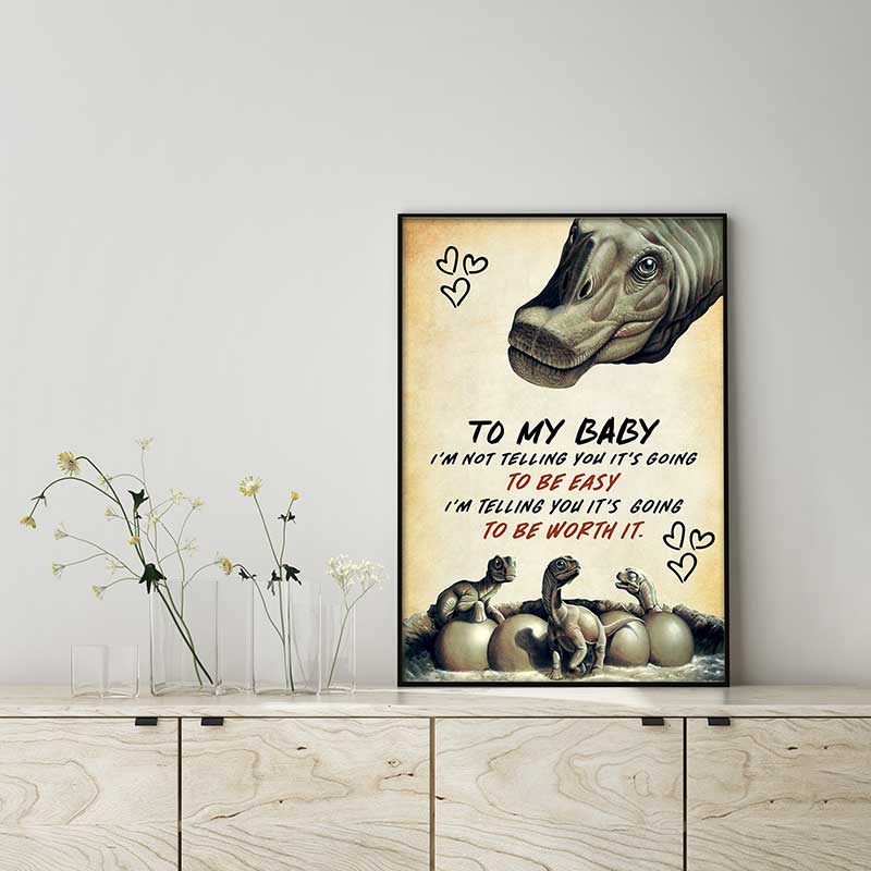 Dinosaur Poster Inspirational Poster Decorations Growth Mindset Decor ...